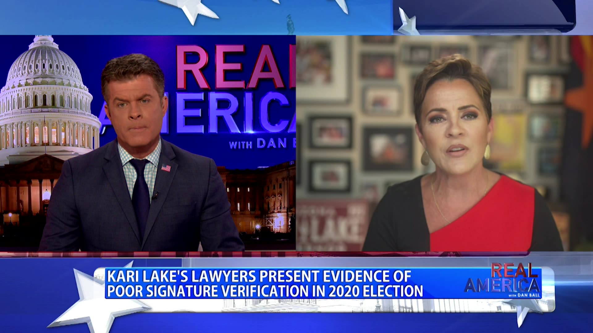 REAL AMERICA -- Dan Ball W/ Kari Lake, Kari Gives Update On Case & New ...