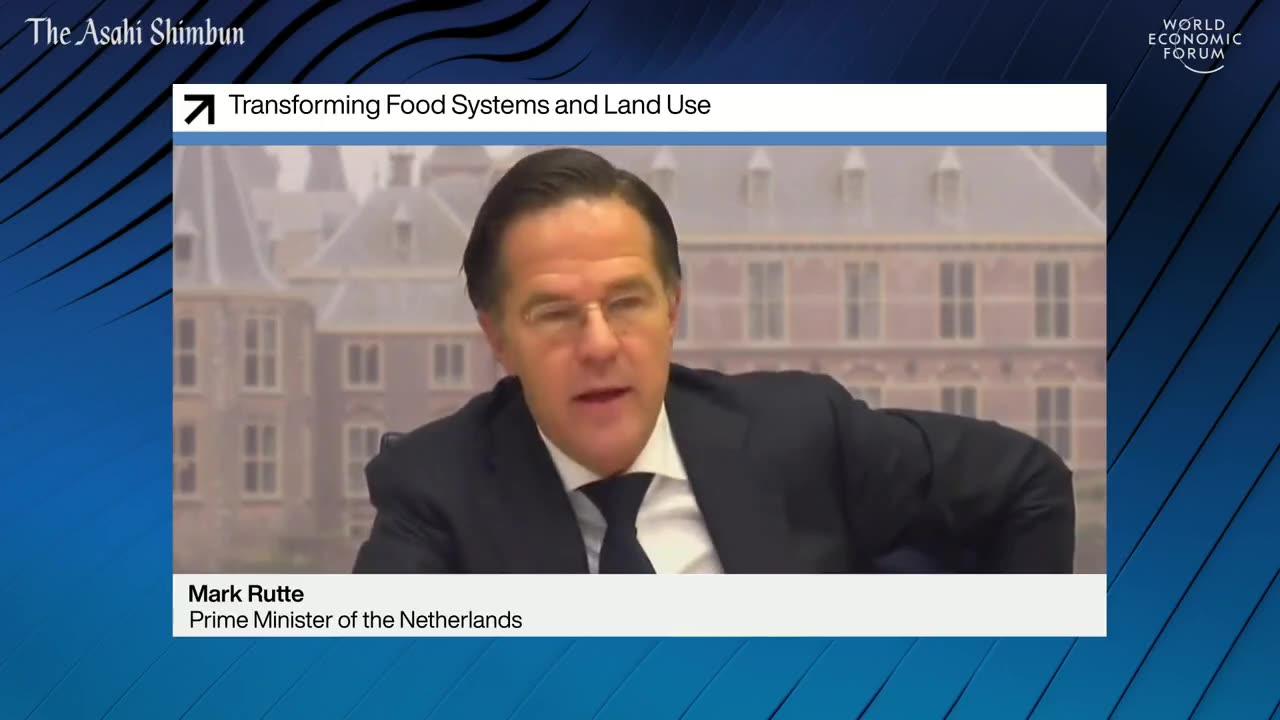 Netherlands PM Mark Rutte, Closing Down Independent Dutch Farms for WEF ...
