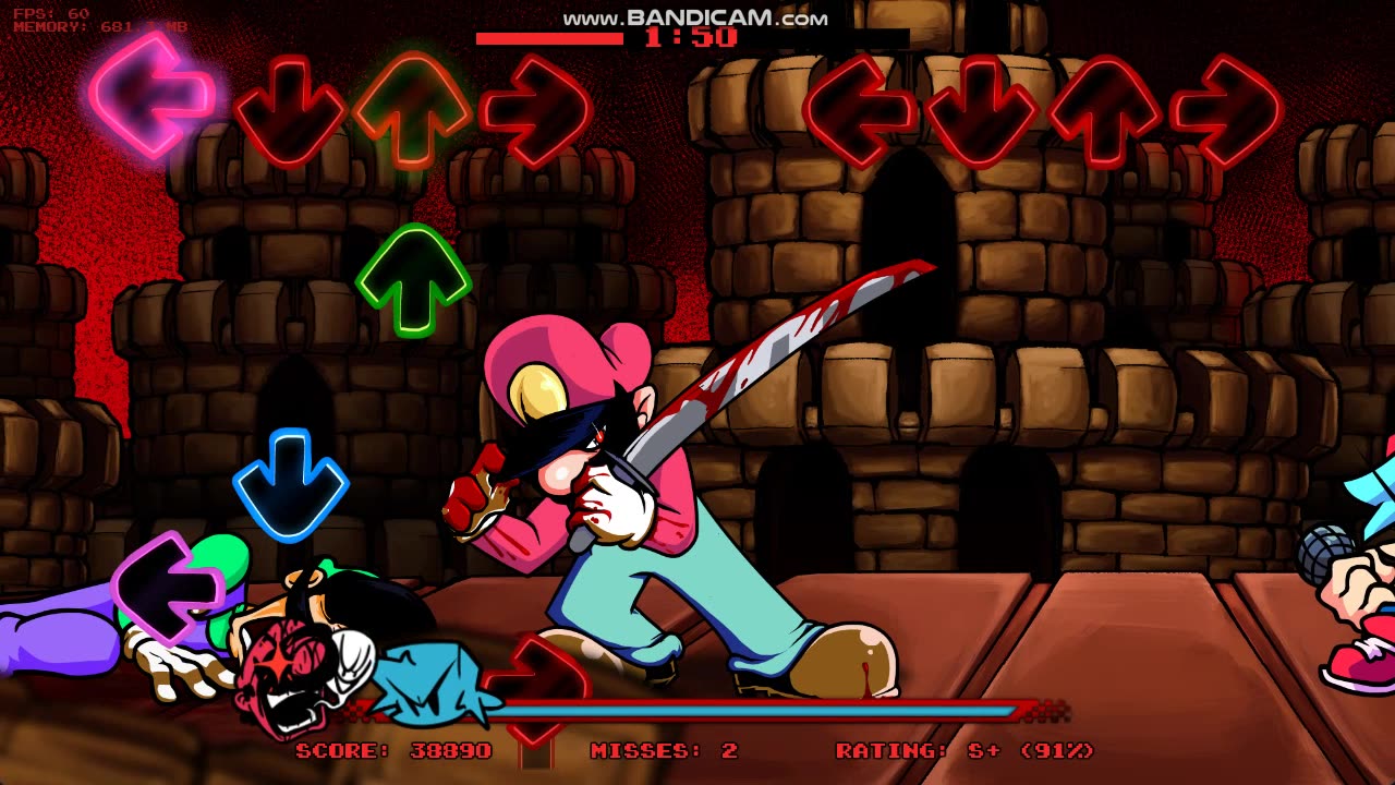 Friday Night Funkin' Mario's Madness Hell Mode No Hope - FNF gameplay ...