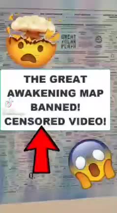 THE GREAT AWAKENING MAP BANNED - MUST SEE THOUGHTS?