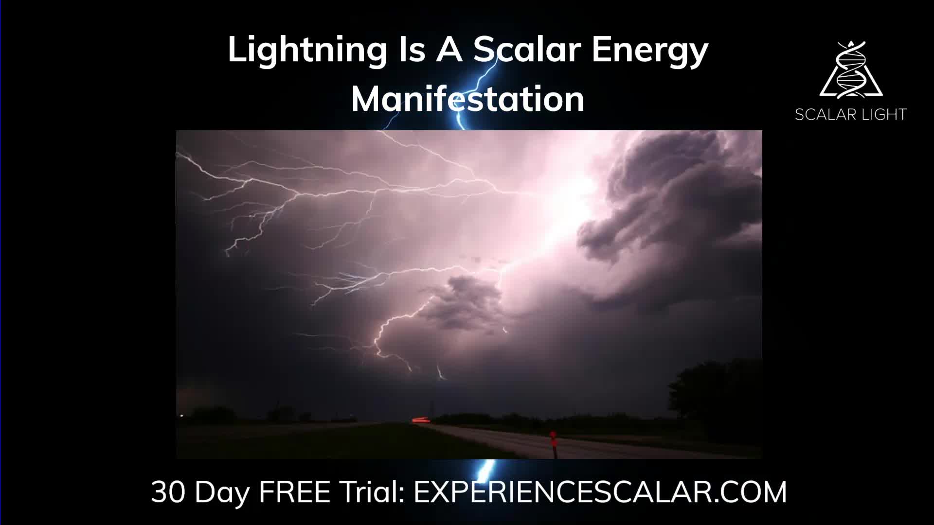 Lightning Is A Scalar Energy Manifestation