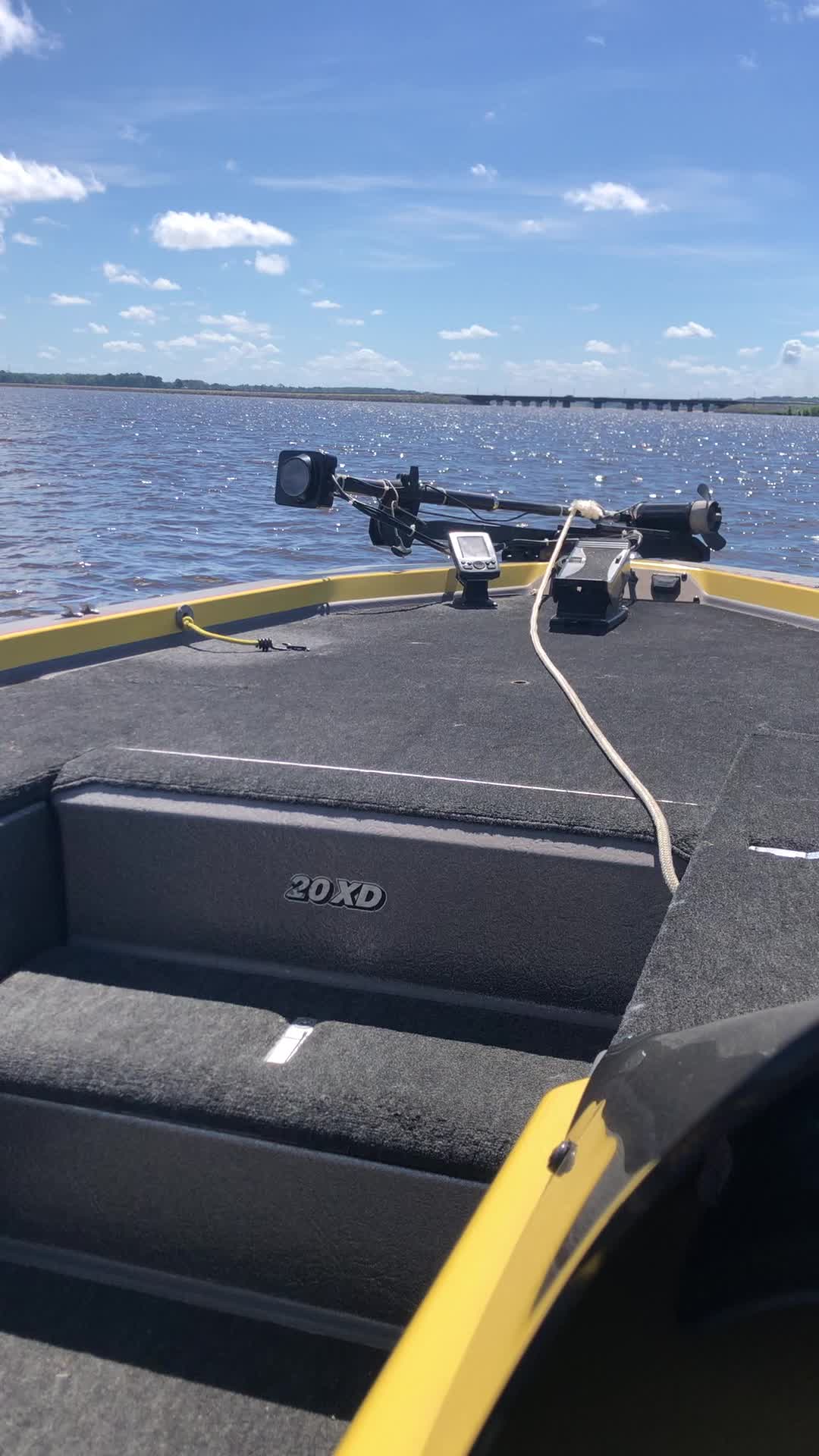 Bullet 20xd Bass Boat on water