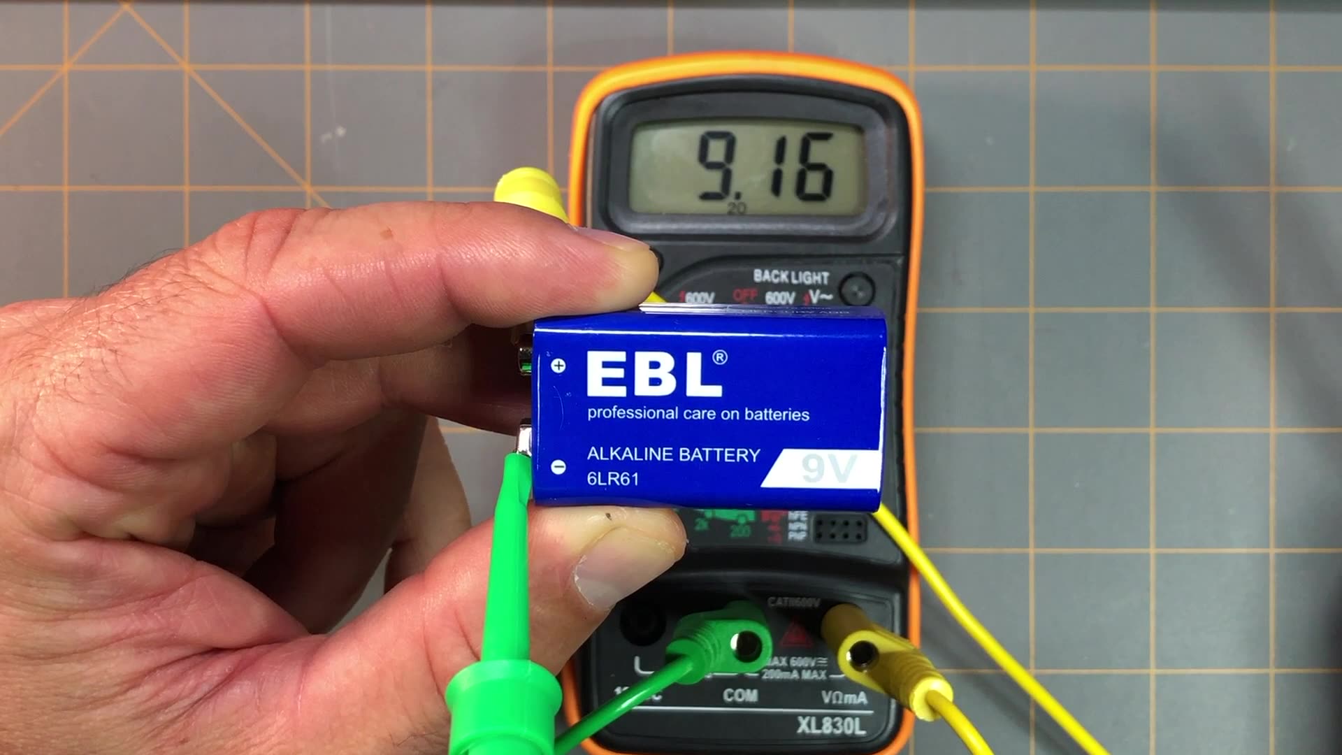 Measuring a 9V Battery's Voltage Using a Multimeter - Troubleshooting ...