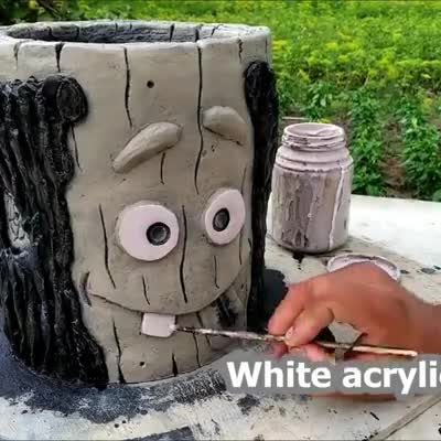 DIY Cement Pot