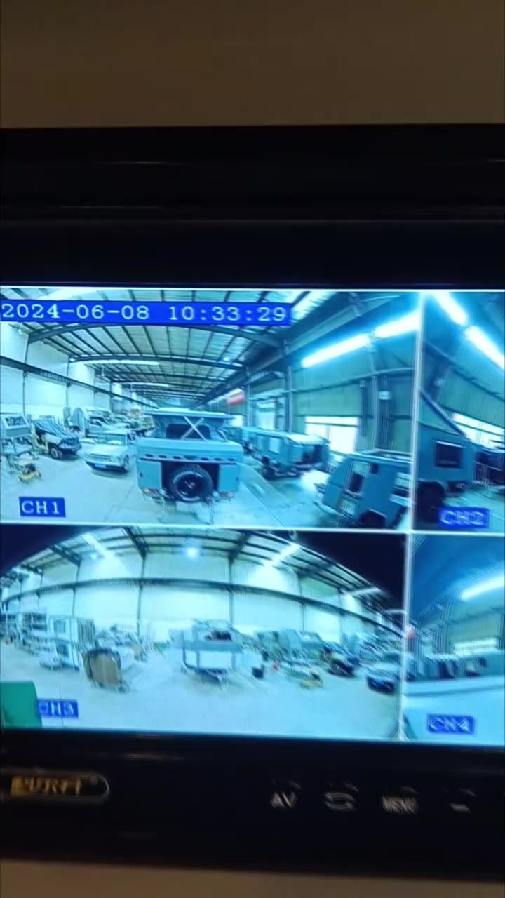 The full side angle camera installation comparison on the car camper ...