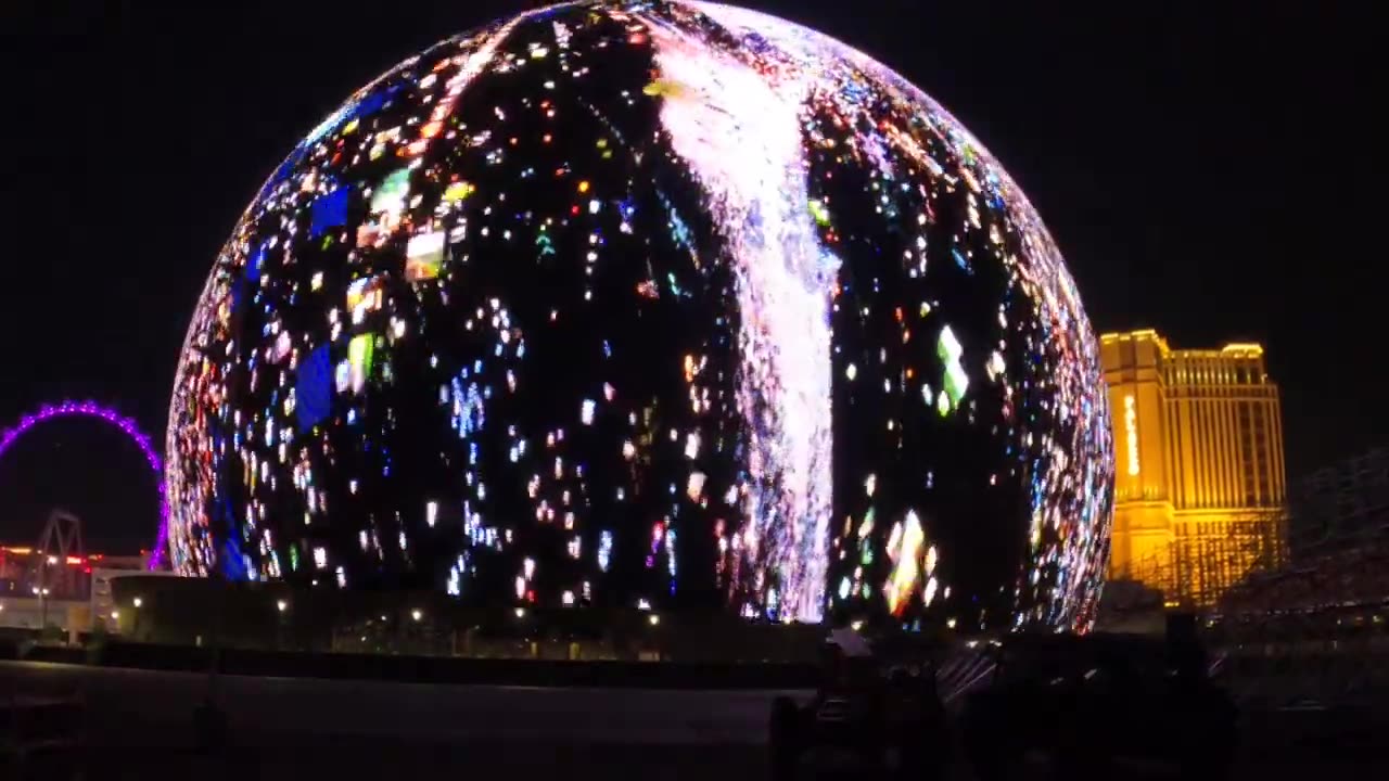 The Sphere Las Vegas: a colored glitter and lava lamp show almost as ...