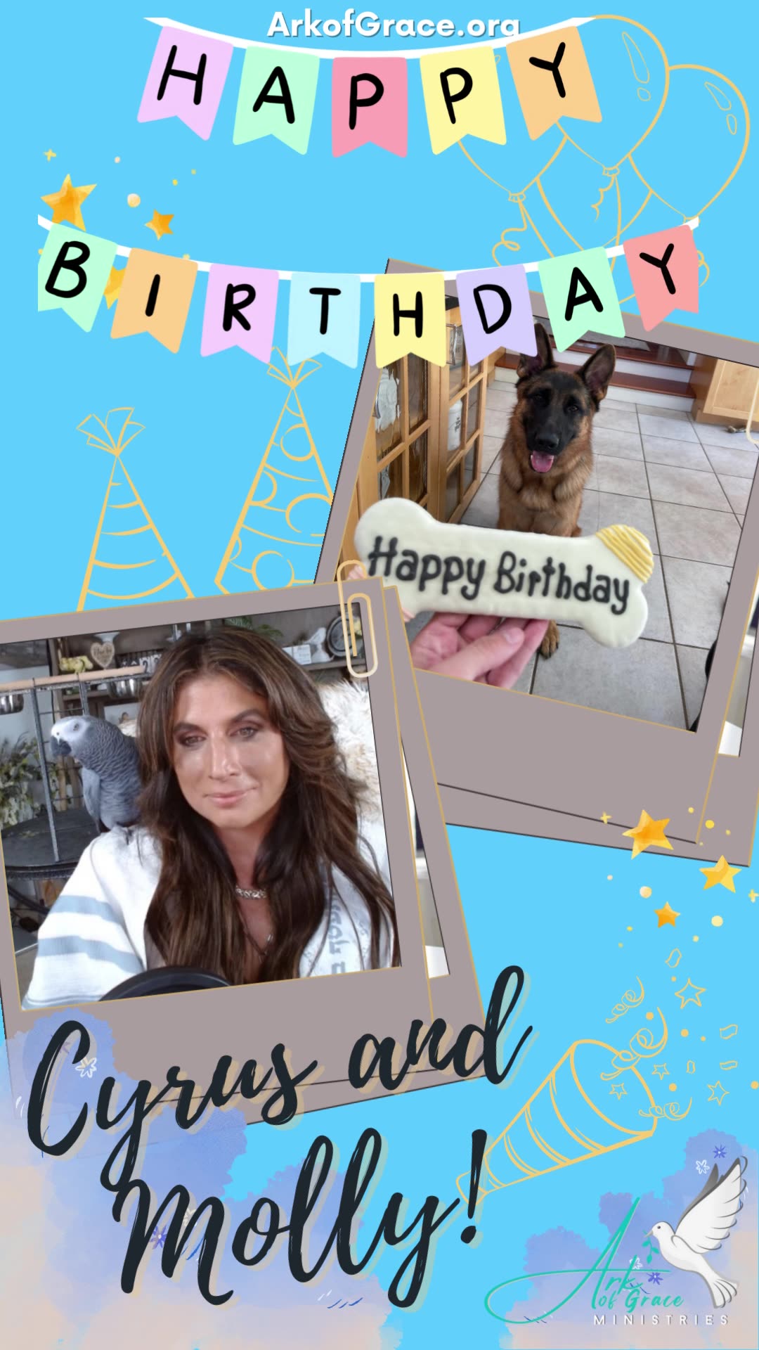 Happy Birthday to Cyrus and Molly!