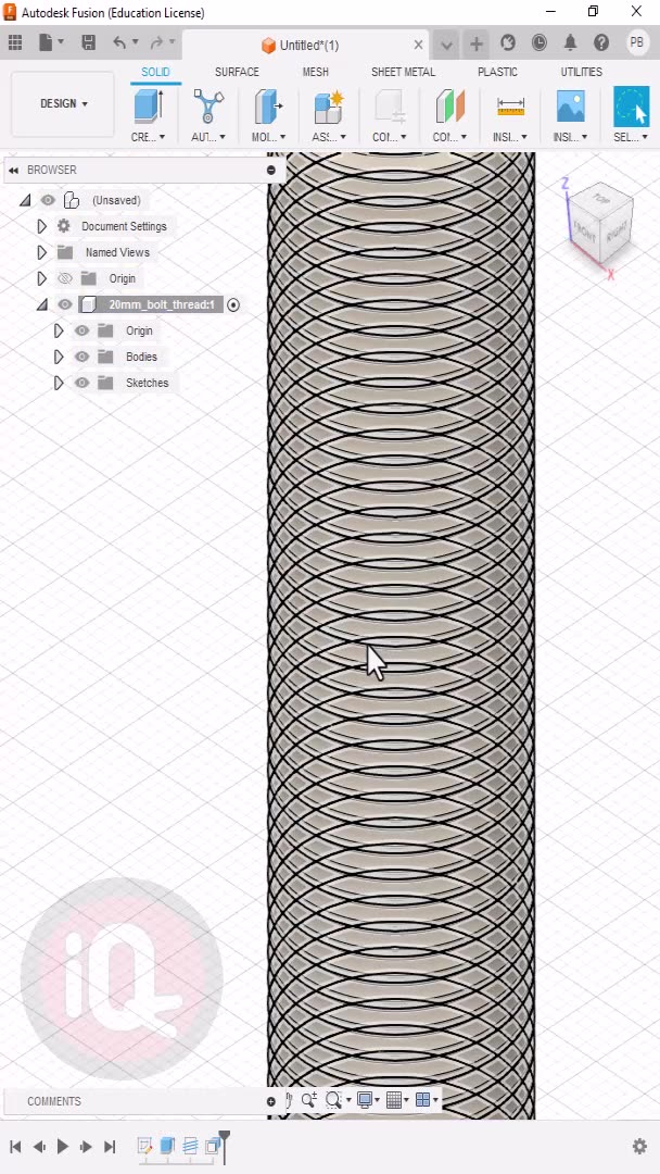 Fusion 360: How to Create a bolt thread