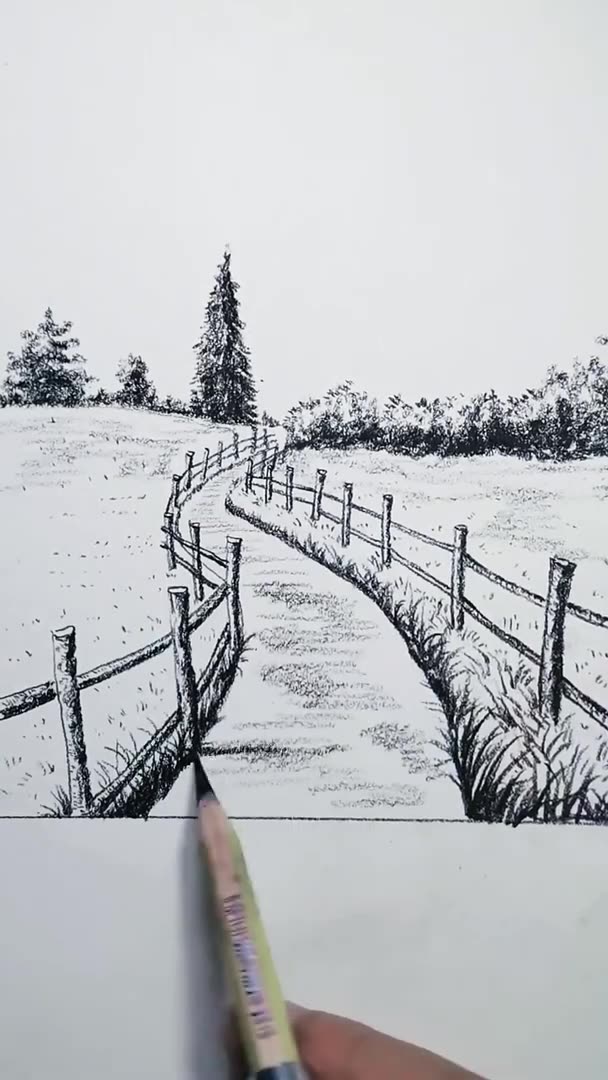 Amazing Pencil Drawing 3D Art Satisfying Bridge