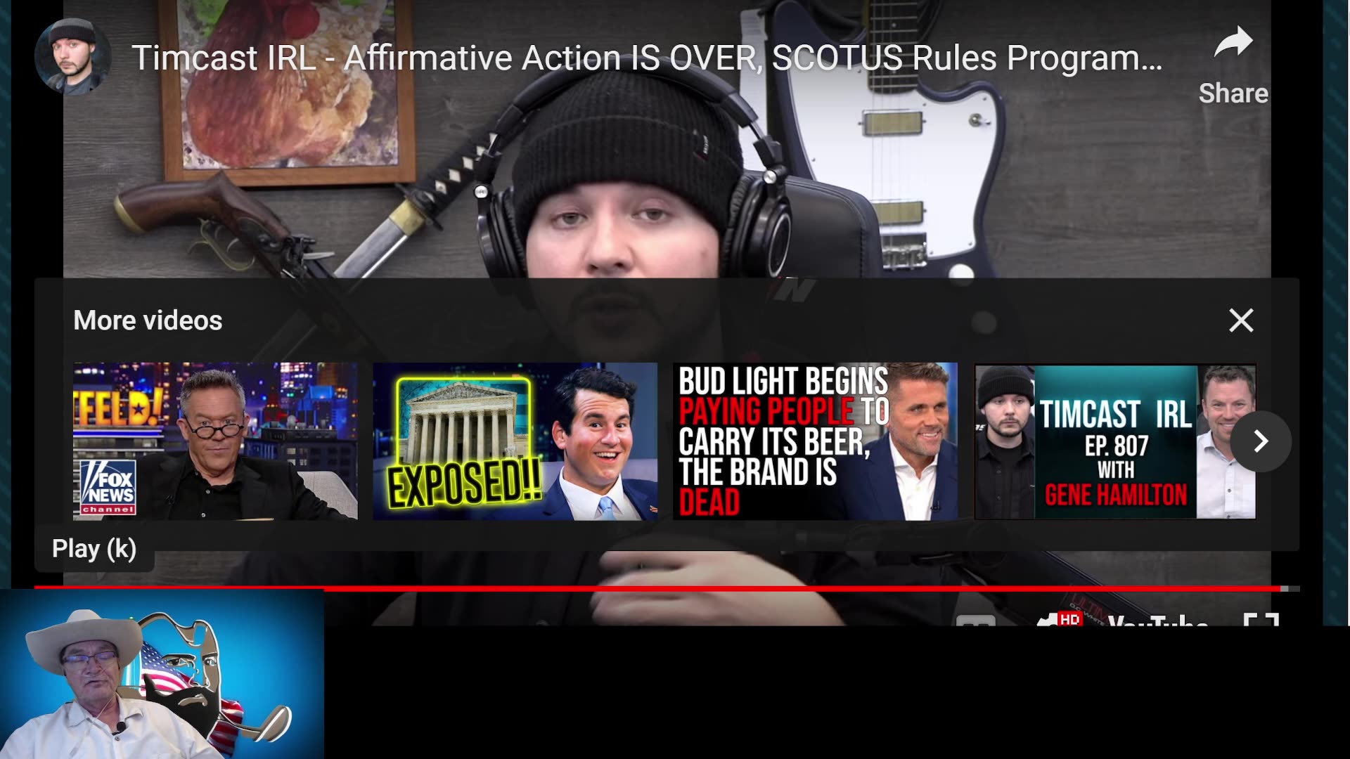 Ep. 589 It's Time For Wednesday's "All Hat, No Cattle Timcast IRL Watch ...