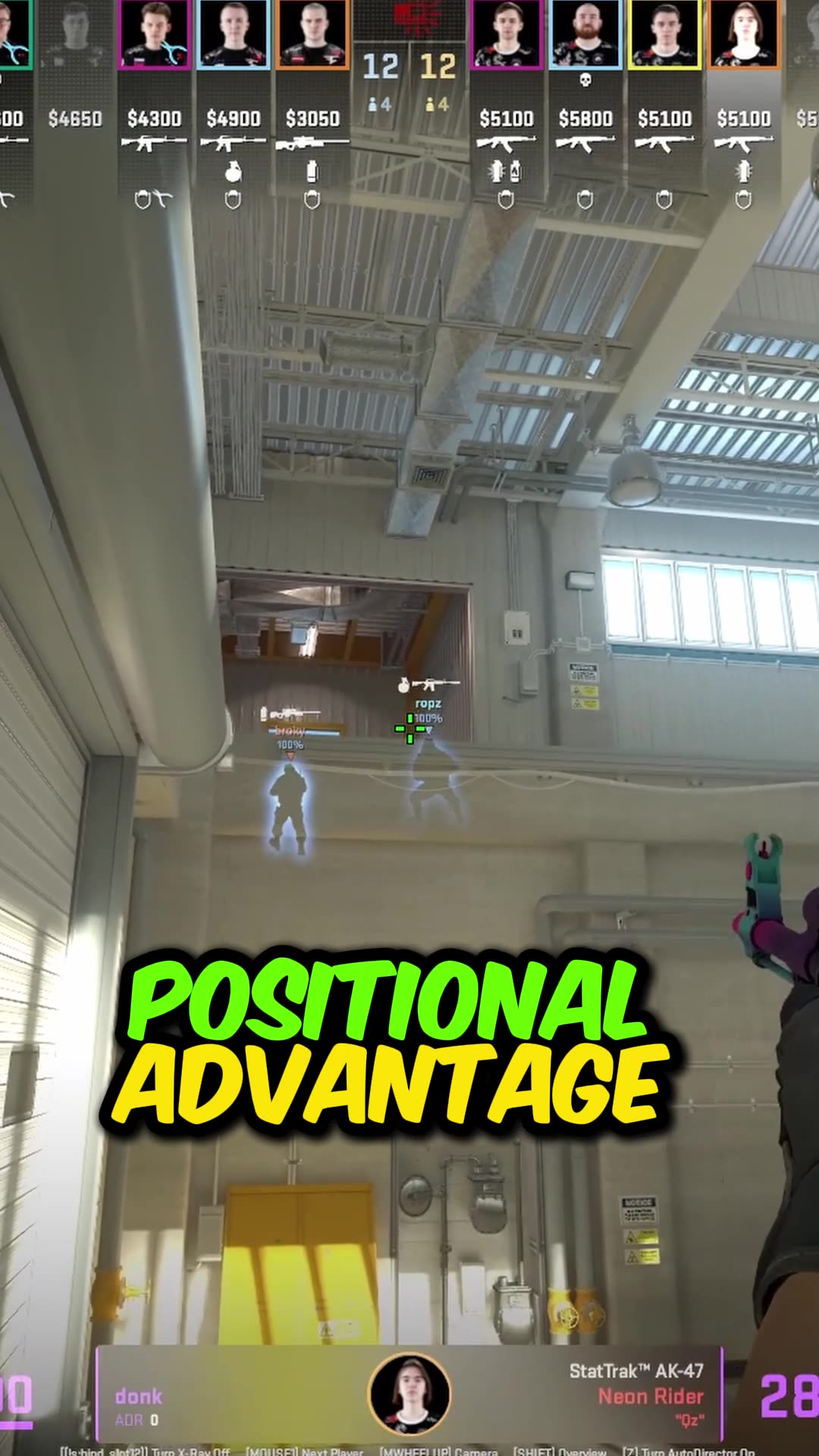 Spirit Donk Pro Positioning in CS2