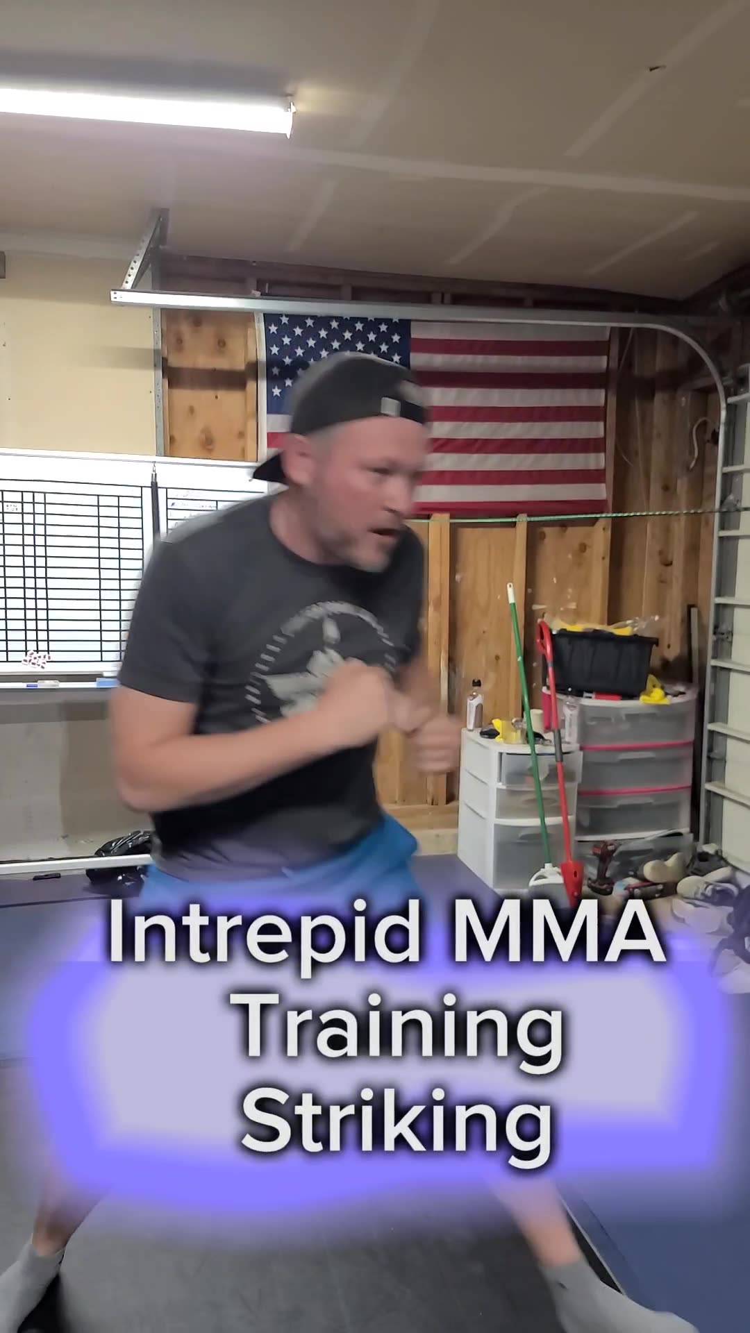 Training MMA in the garage