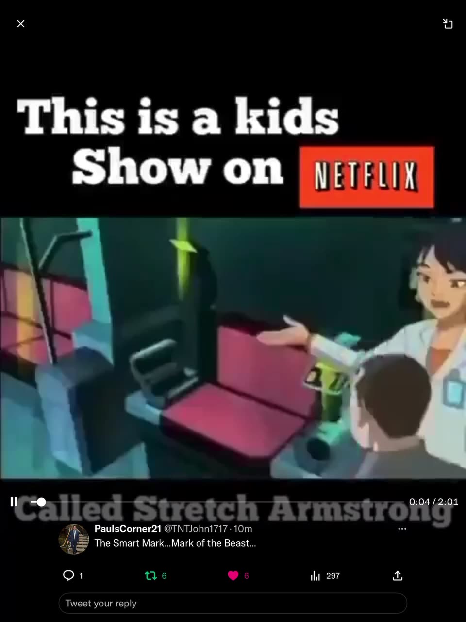 Netflix Show Normalizing the mark of the beast #666