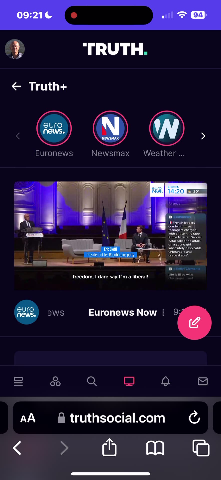 Truth Social Truth+ has added 2 more Live Streaming Channels