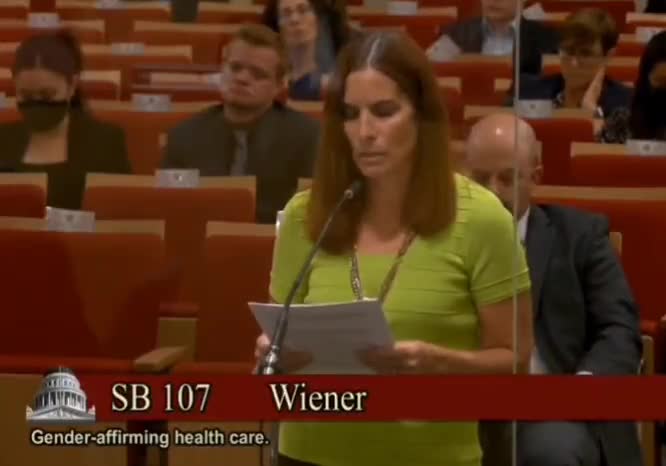 Erin Friday speaks out against SB107 by describing the effect it will ...