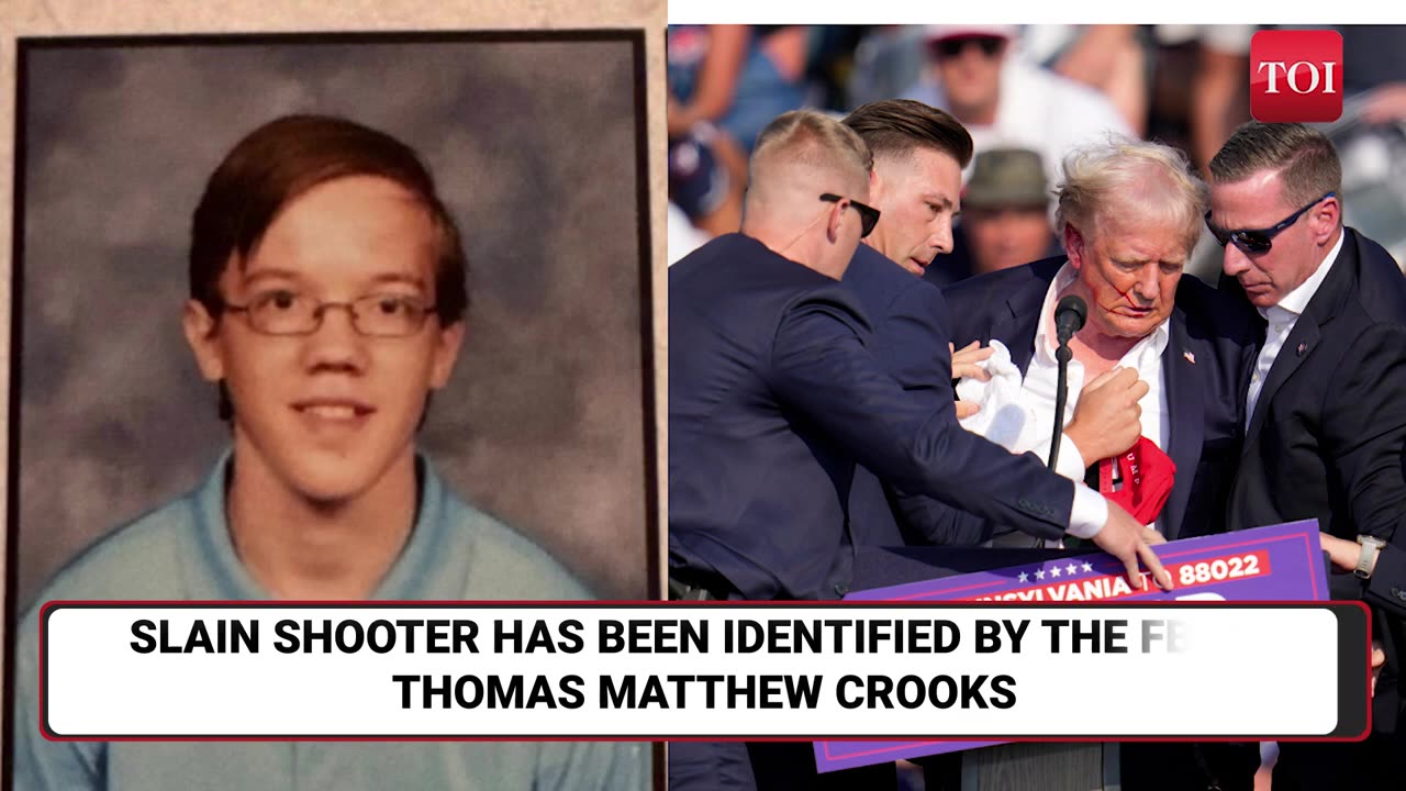 Strange Actions of Secret Service Agent Clearing and Ducking Before the ...