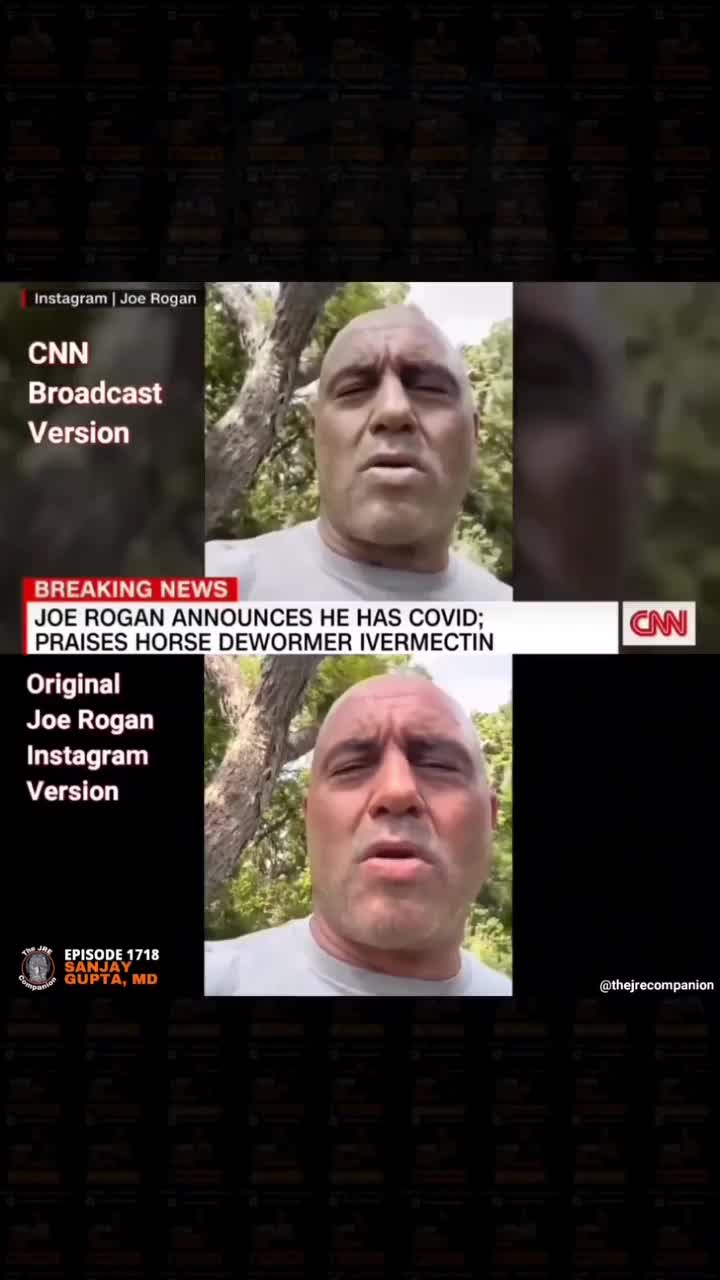 Joe Rogan CALLS OUT fake news CNN for deceptively altering his video