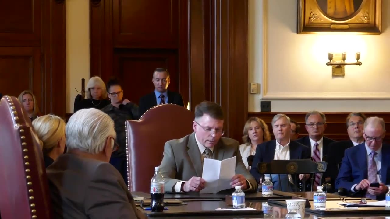 Richard Tracy testifies in favor to the nomination of Anne Edwards to ...