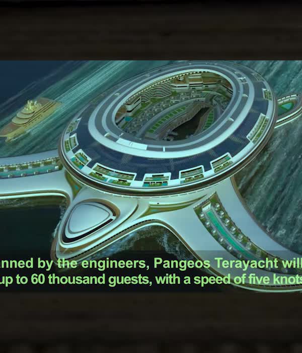 PANGEA TERRA YACHT! Floating city in the form of a huge sea turtle in ...