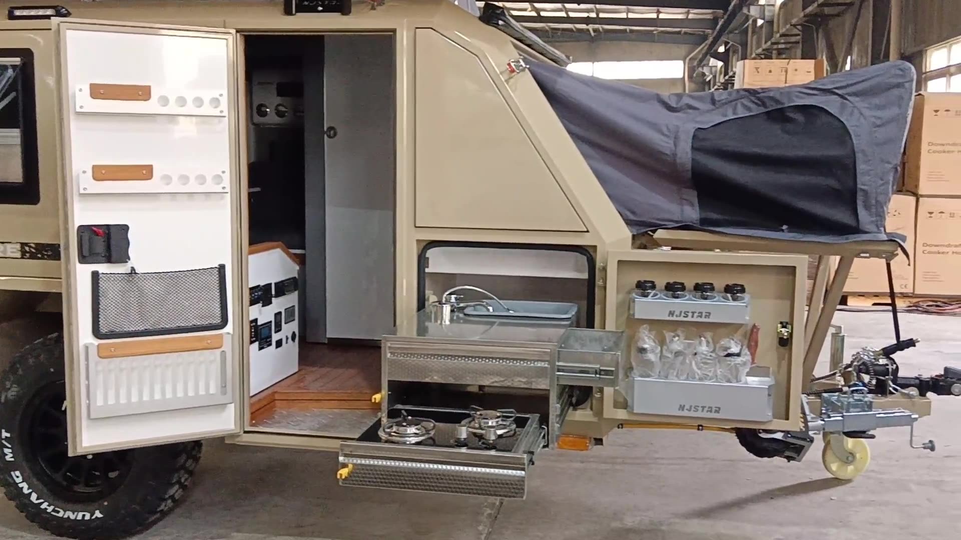 New 2024 Njstar Rv Desert Sand Skin Off Road Camping Trailer Inside Out ...
