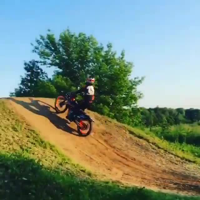 Backflip on a motorcycle