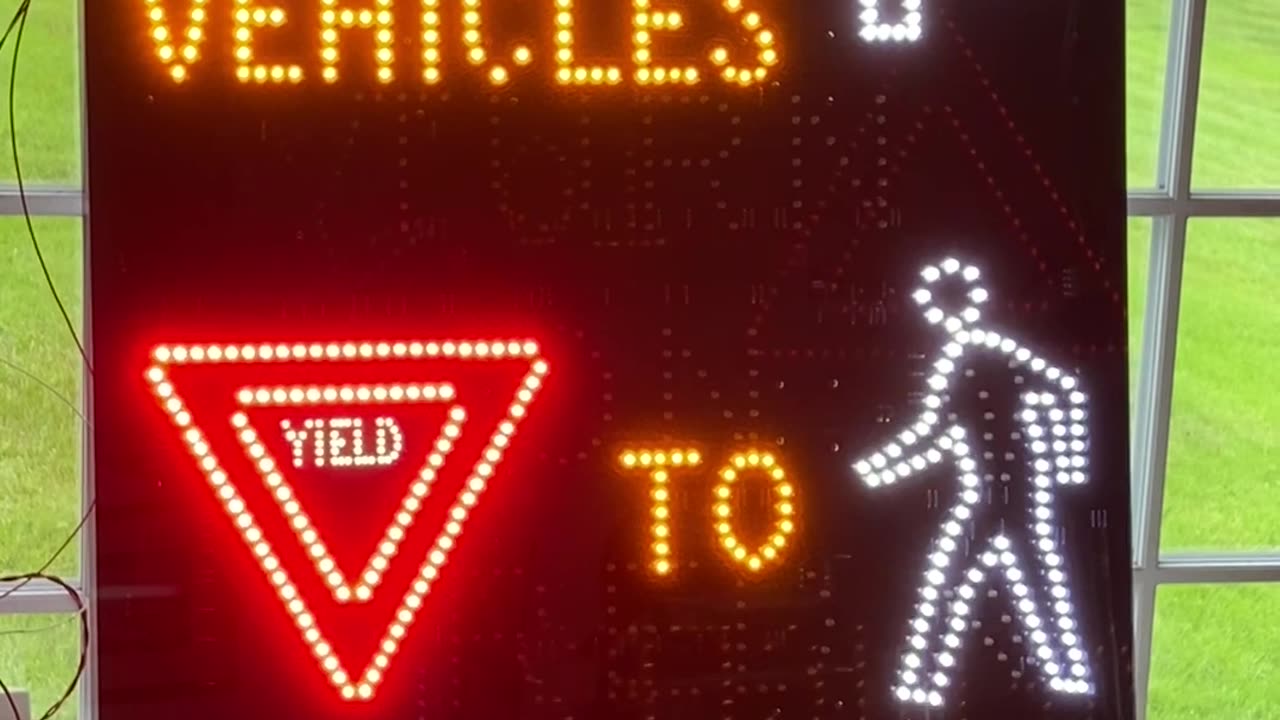 MUTCD R10-15 / R10-11a Dual Message Blankout Sign 36”