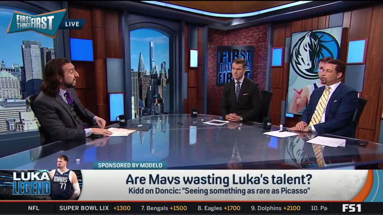 FIRST THINGS FIRST Nick reacts Luka Makes NBA Triple-Double History in ...