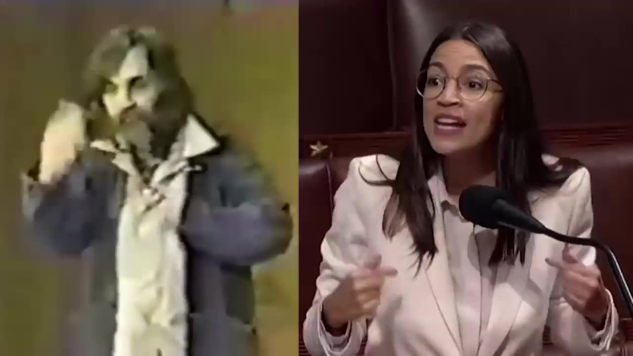 Is AOC🤔Charlie Manson's Daughter