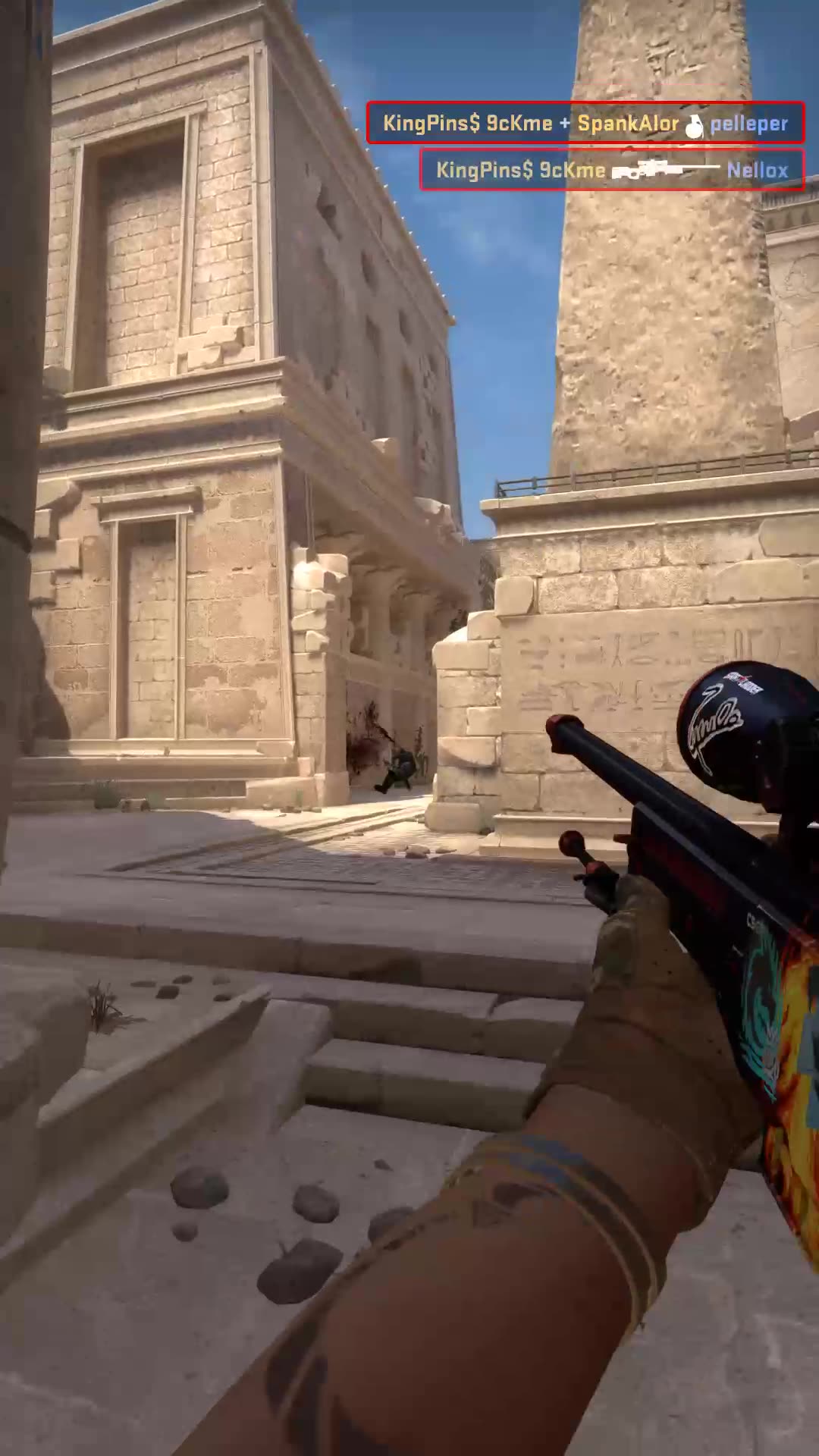 TAC-9, M4A4 & AWP, 4K on Anubis. csgo