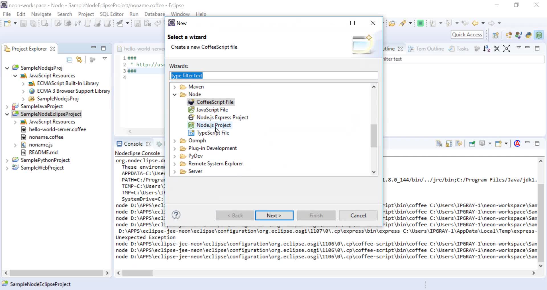 Ipgrayspace Eclipse How To Download Install And Use Nodeclipse Plugin In Eclipse