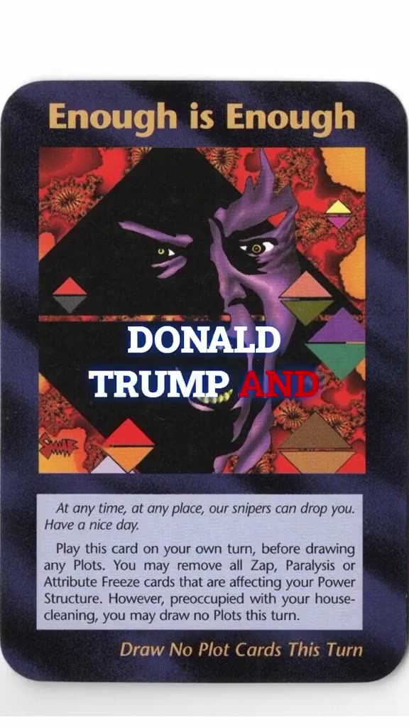 Illuminati Card Game Card Enough is Enough