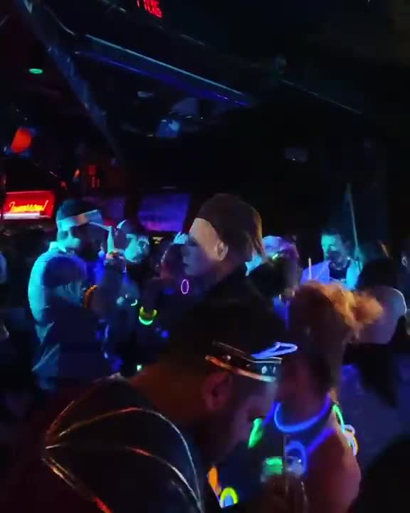 Dedicated Party-Goer Stays In Character During Halloween Rave