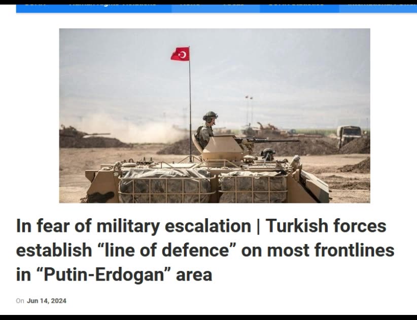 Military Escalation - Turkish forces establish “line of defence” on ...