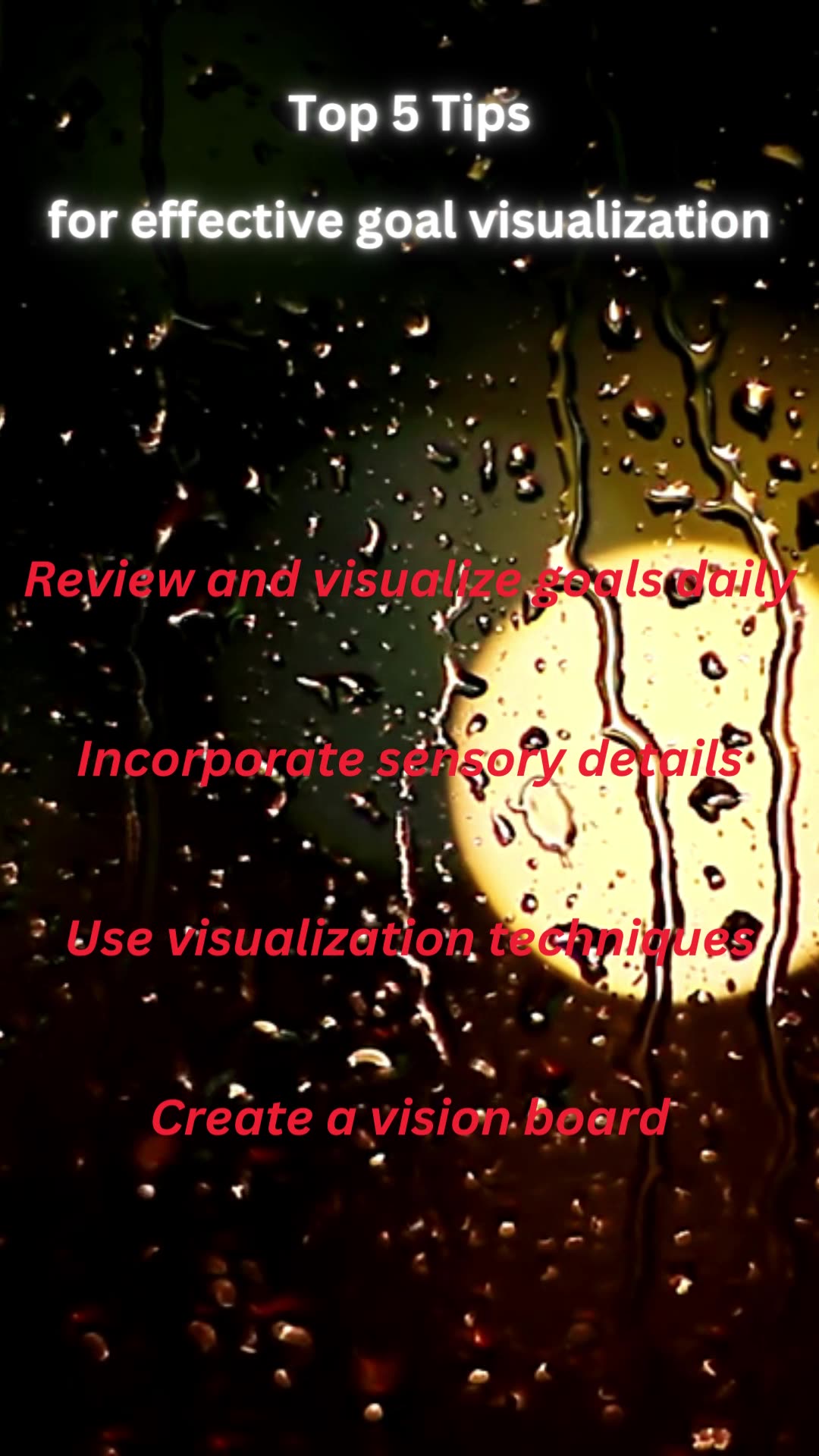 Top 5 Tips for effective goal visualization