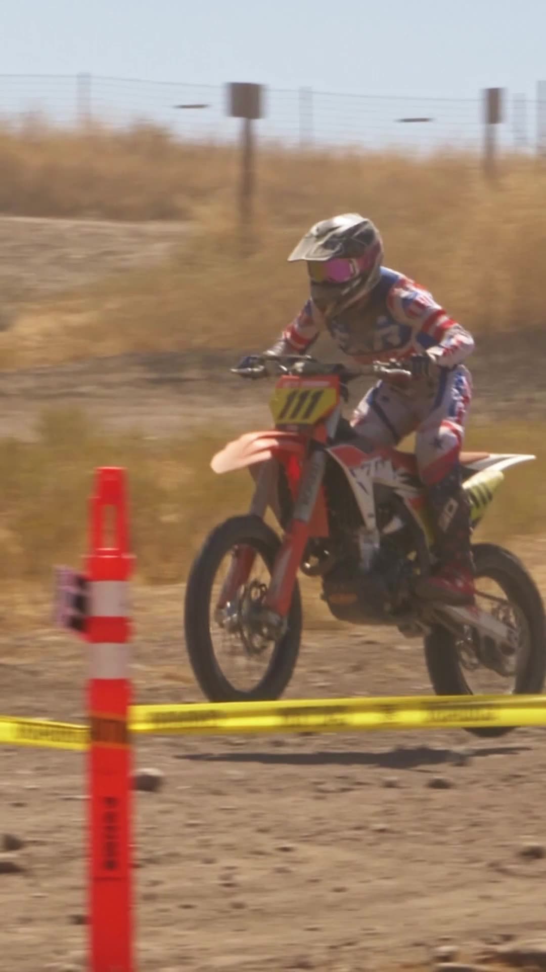 This downhill jump is wild
