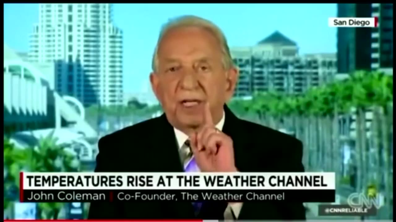 John Coleman, founder of the Weather Channel, exposed Climate Crisis ...