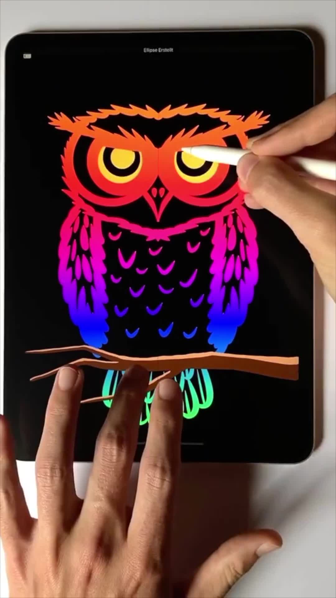 Let's draw an owl 🦉 | Learn Procreate