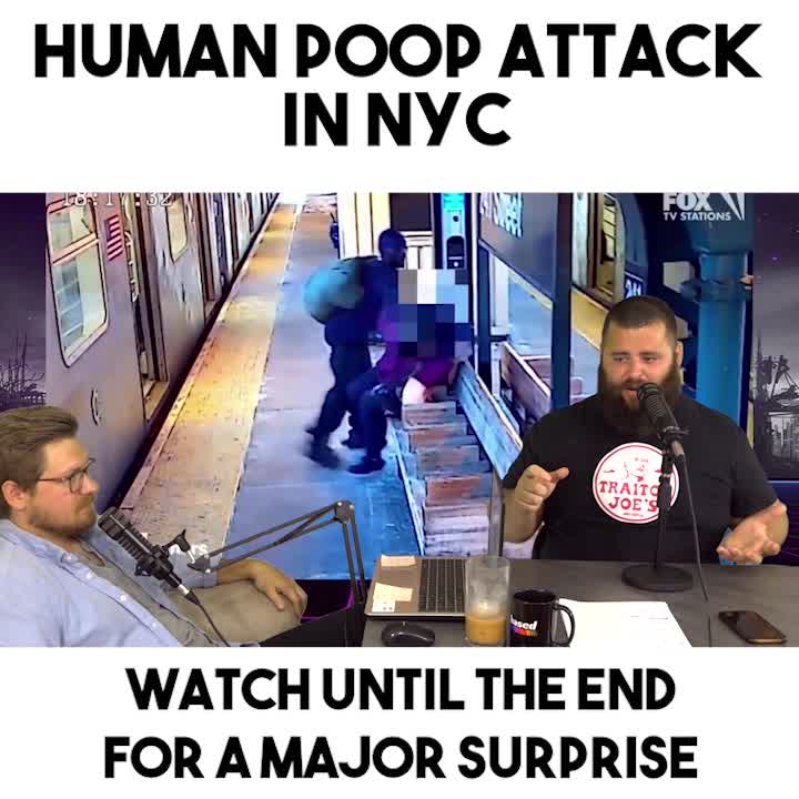 VIOLENT POOP ATTACK CAUGHT ON CAMERA
