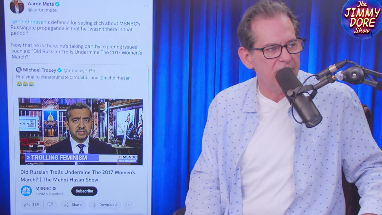 Jimmy Dore: Matt Taibbi Confronts MSNBC Over Russiagate & Hunter Biden ...