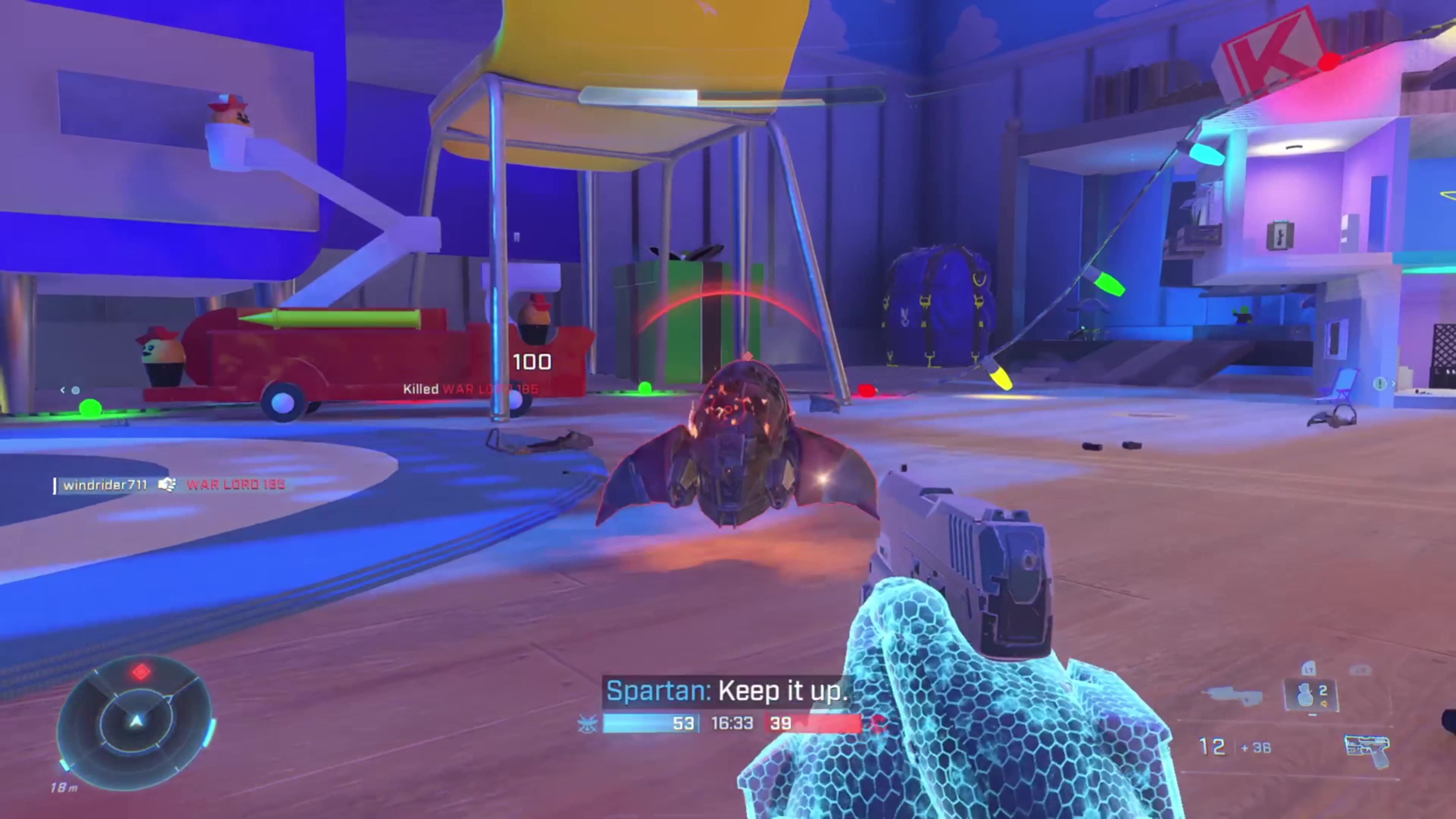 Halo Infinite Gameplay: Slayer in Andy's Room (Toy Story) - Custom Game