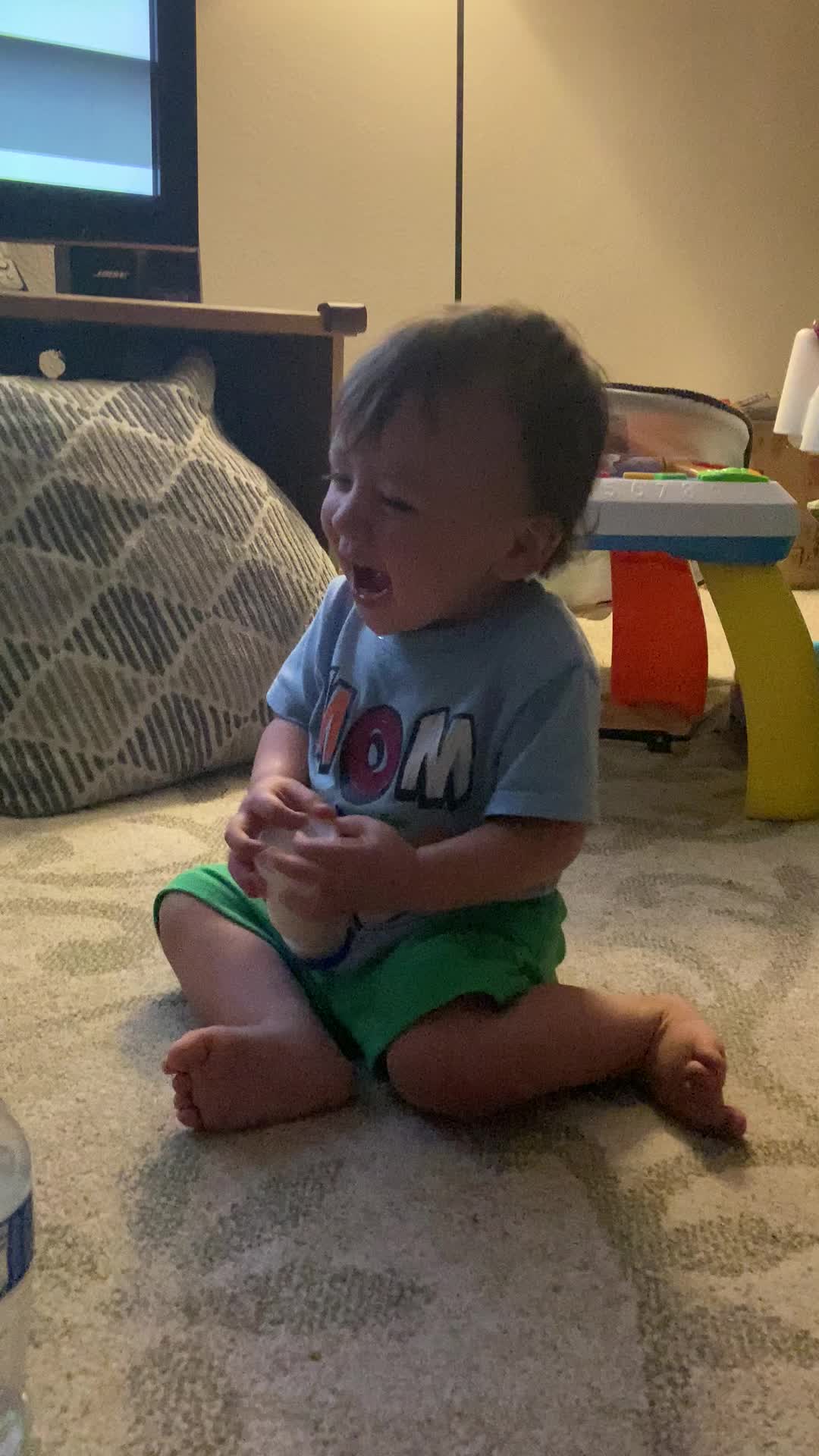 Baby cracking up