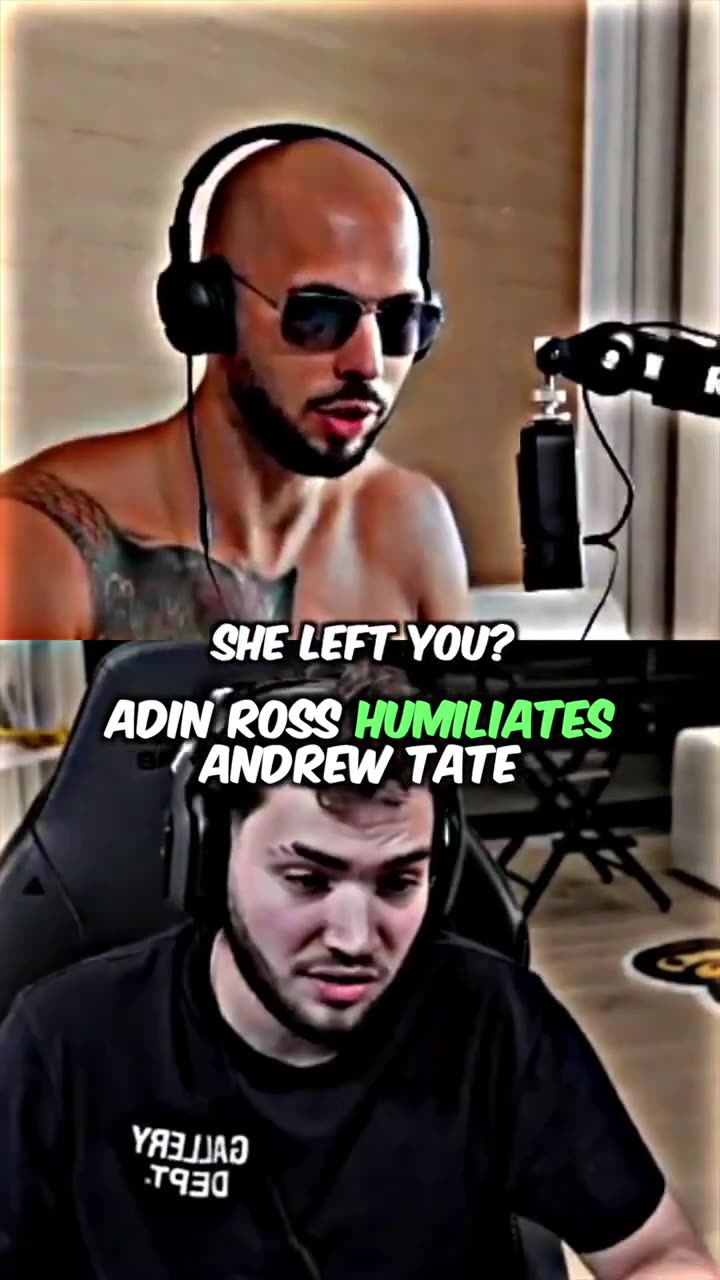 Adin Ross Humiliates Andrew Tate Live on Stream #SHORTS