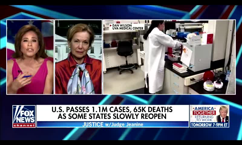 Judge Pirro interview with Birx Part 1