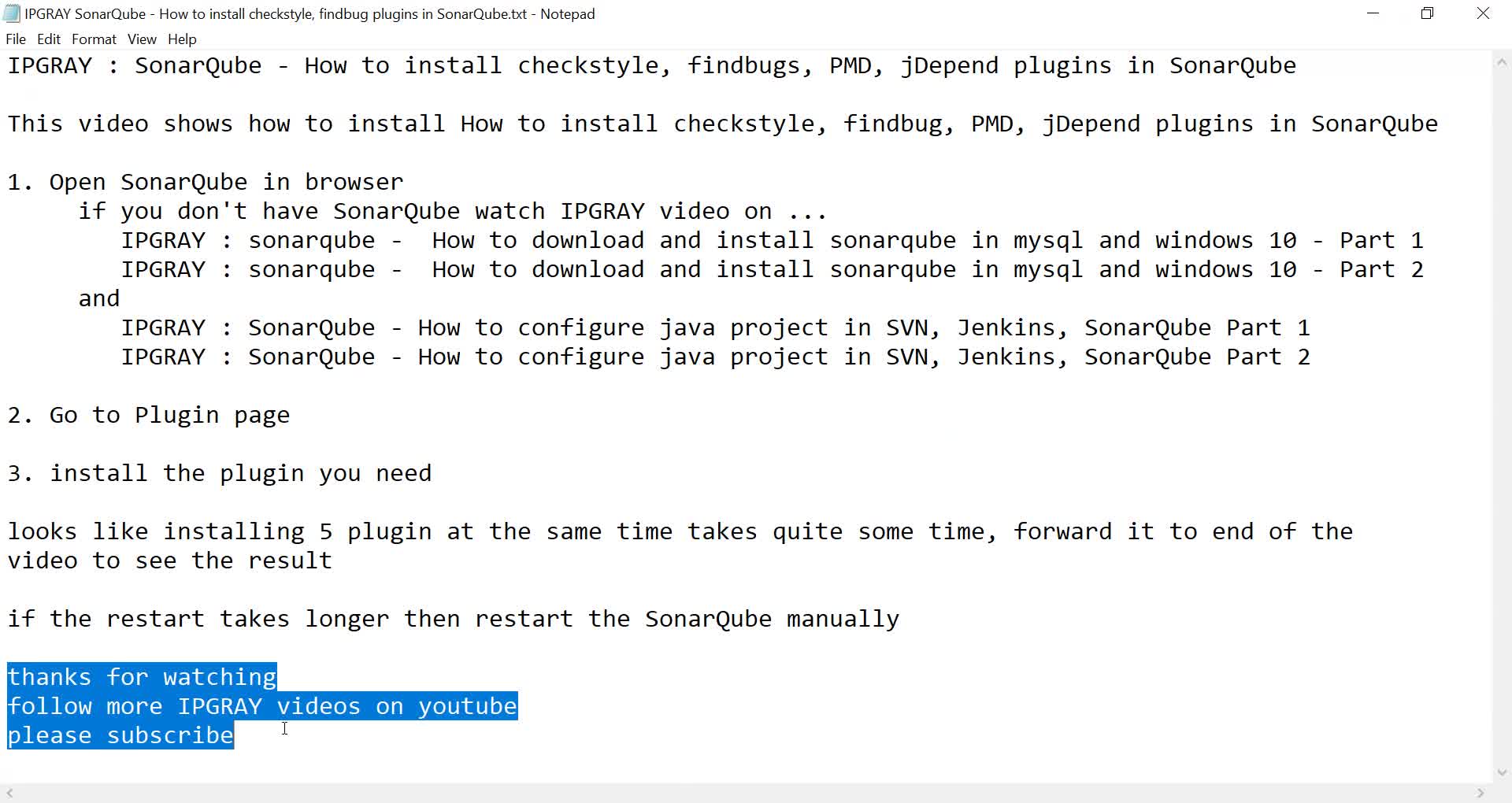Ipgrayspace How To Install Checkstyle Findbugs Pmd Jdepend Plugins In Sonarqube Part2
