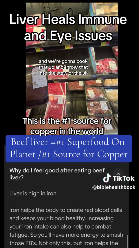 #1 Copper Source= Beef Liver
