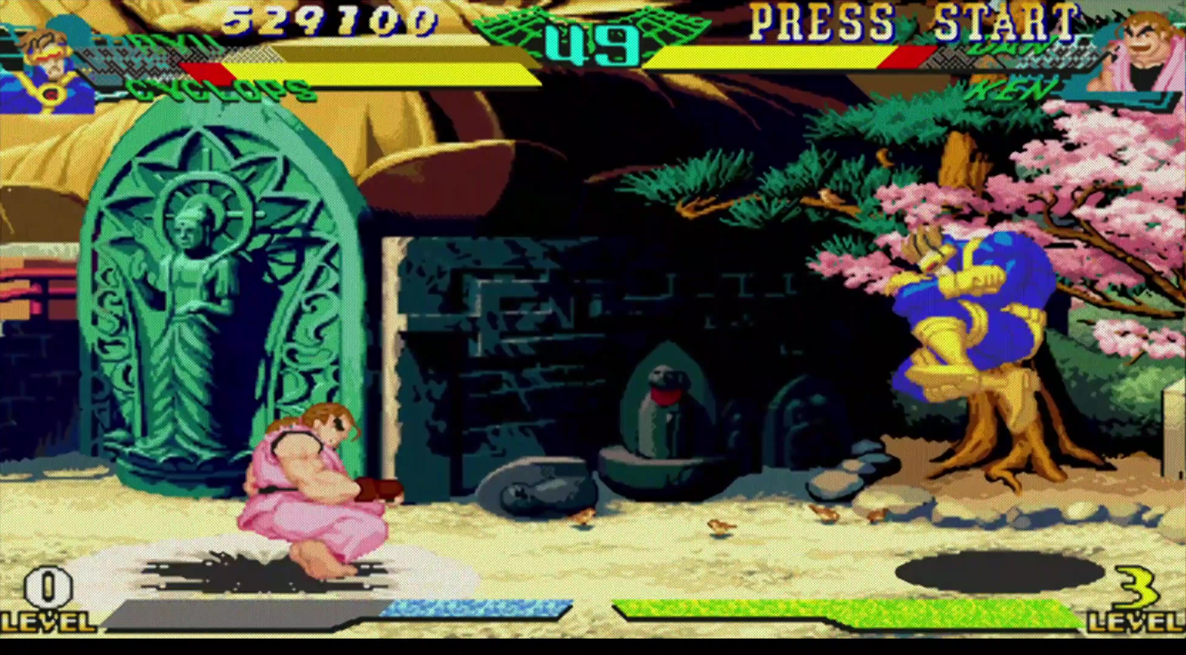 Cyclops + Ryu vs Ken + Dan