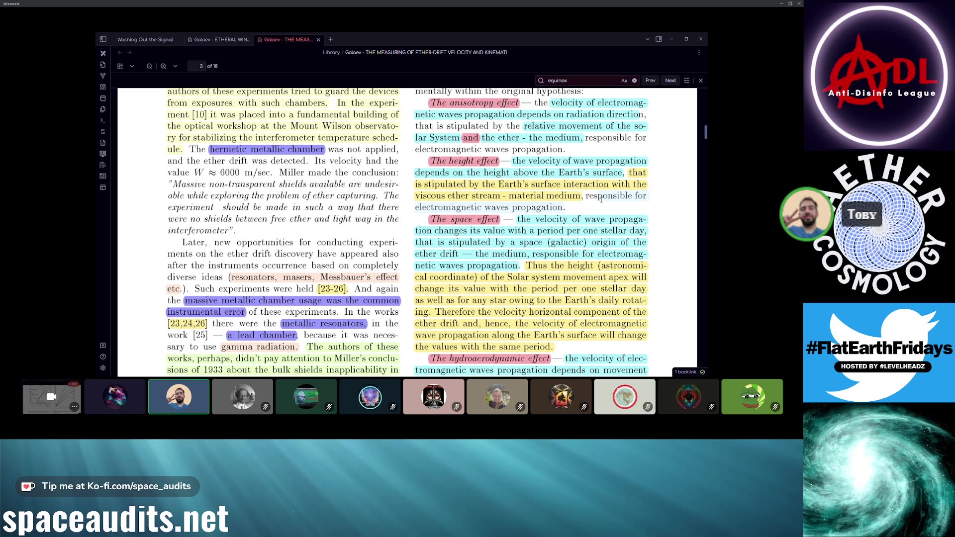 Aether Cosmology - Paper Review - An Explanation of Dayton Miller’s ...