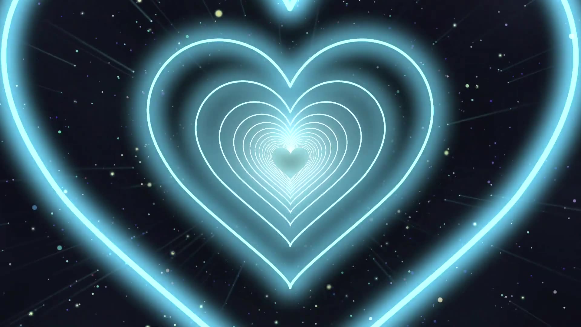 882. Pastel Blue Heart Background Video Loop💙Heart Moving Background