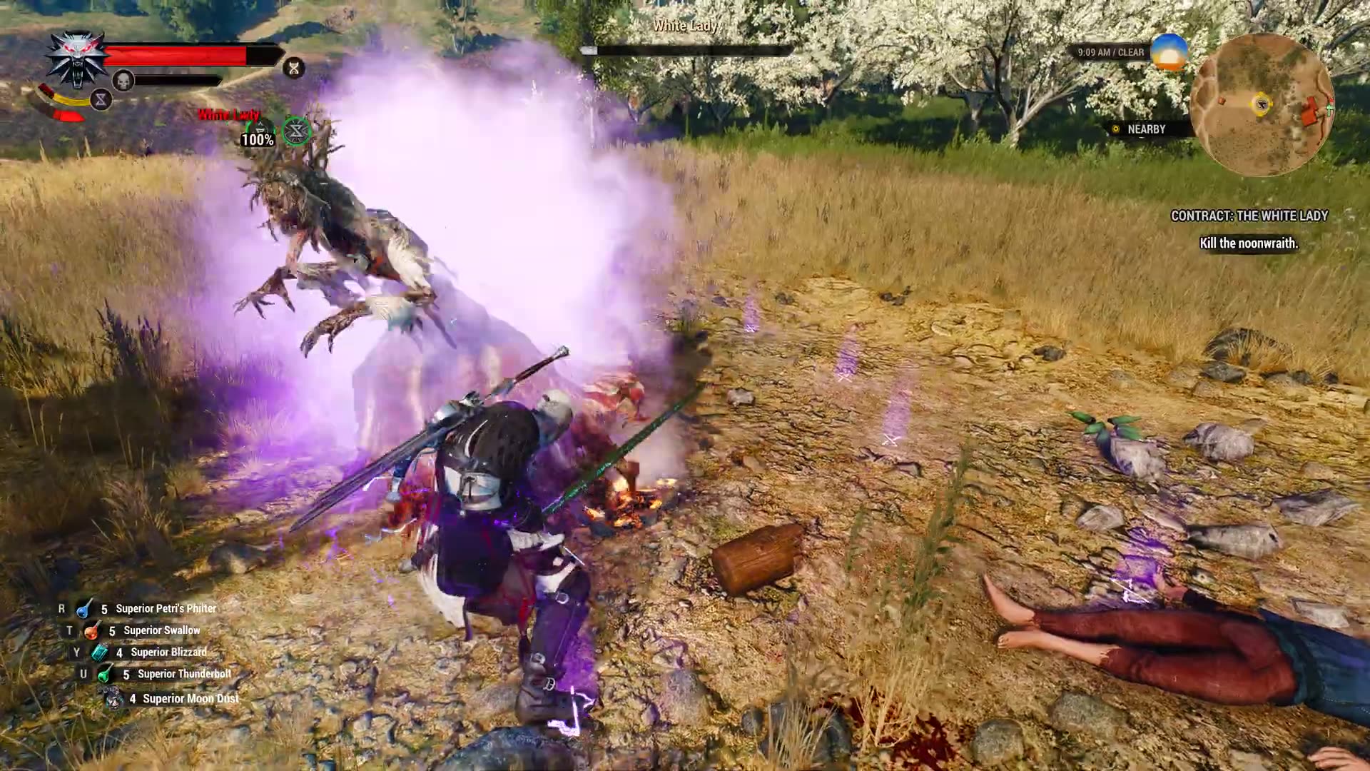 THE WITCHER 3 Next Gen Update HUNTING A WHITE LADY BOSS BATTLE ...