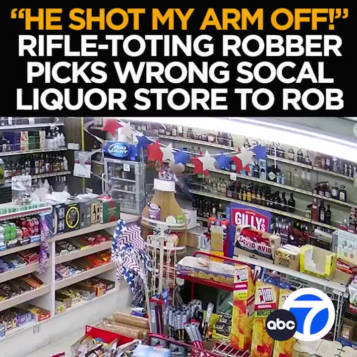 Rifle Toting Robber Is No Match For A Shotgun Wielding Liquor Store Owner